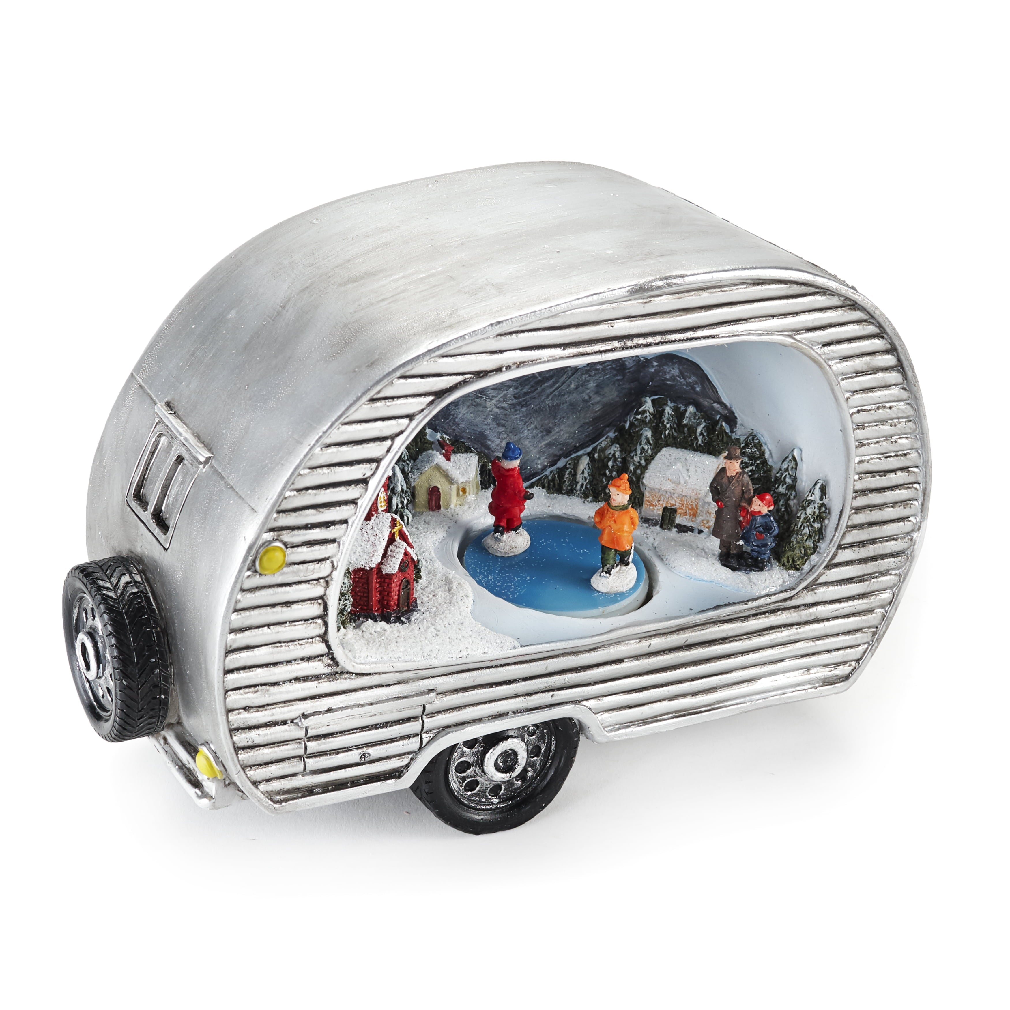Animated Christmas Camper Diorama Decoration - The Sunny International